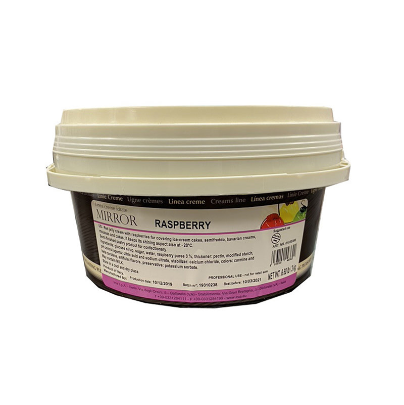 Irca Raspberry Mirror Glaze 6.6 lb - Pastry Depot