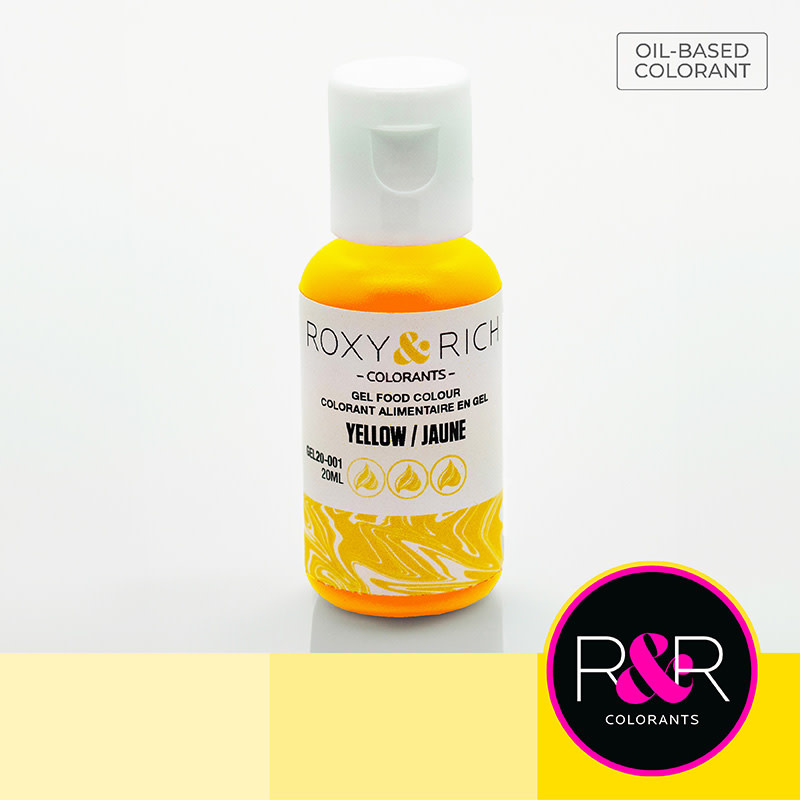 Roxy & Rich - Yellow Gel Color, 20ml - Pastry Depot