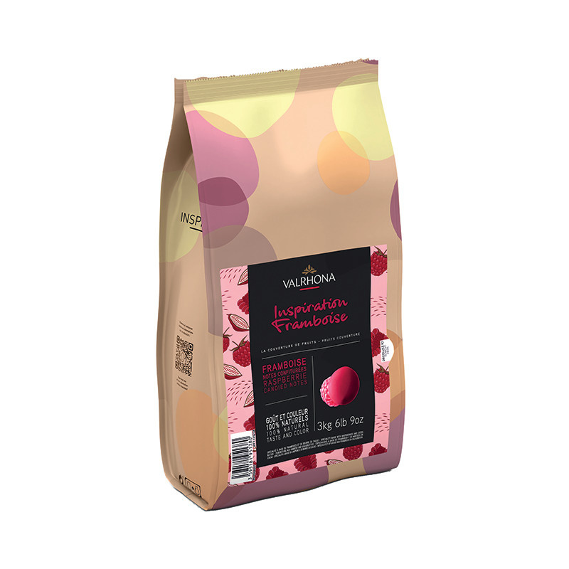 Valrhona - Inspiration Framboise (Raspberry) Fruit Couverture Drops - 6 ...