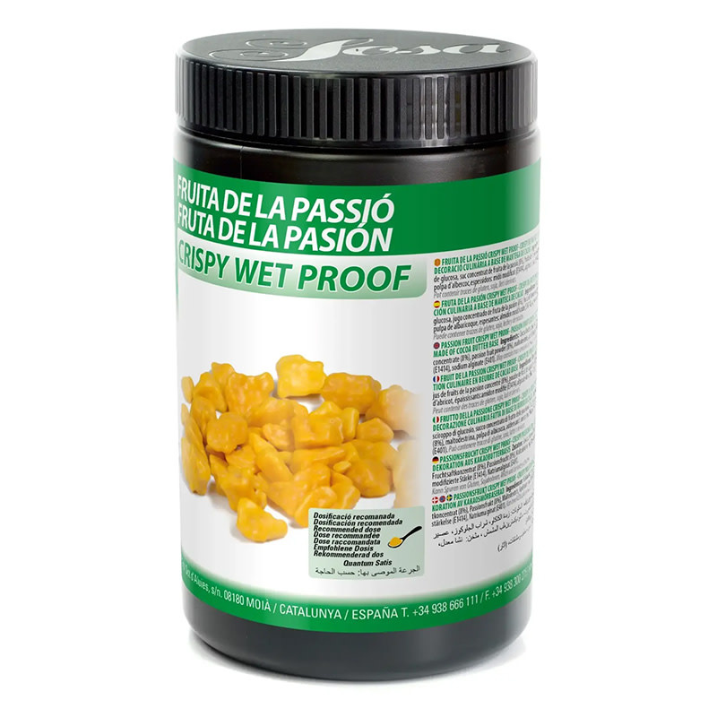 Sosa - Passion Fruit Crispy, Wet Proof - 400 g - Pastry Depot