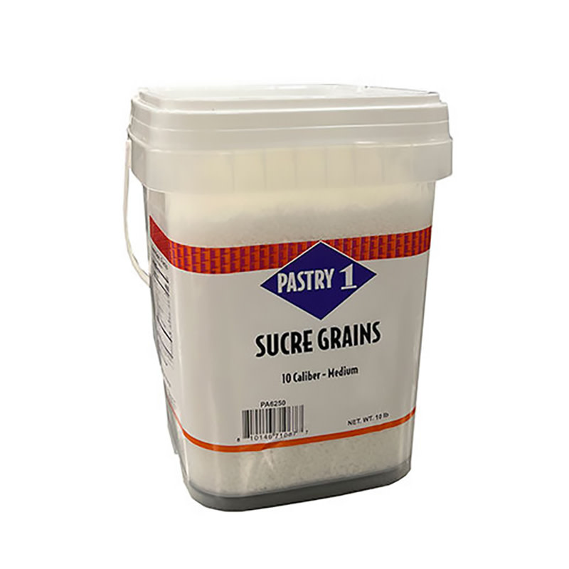 Pastry 1 - Sucre Grain Sugar Pearls 10 Caliber, 10 lb - Pastry Depot