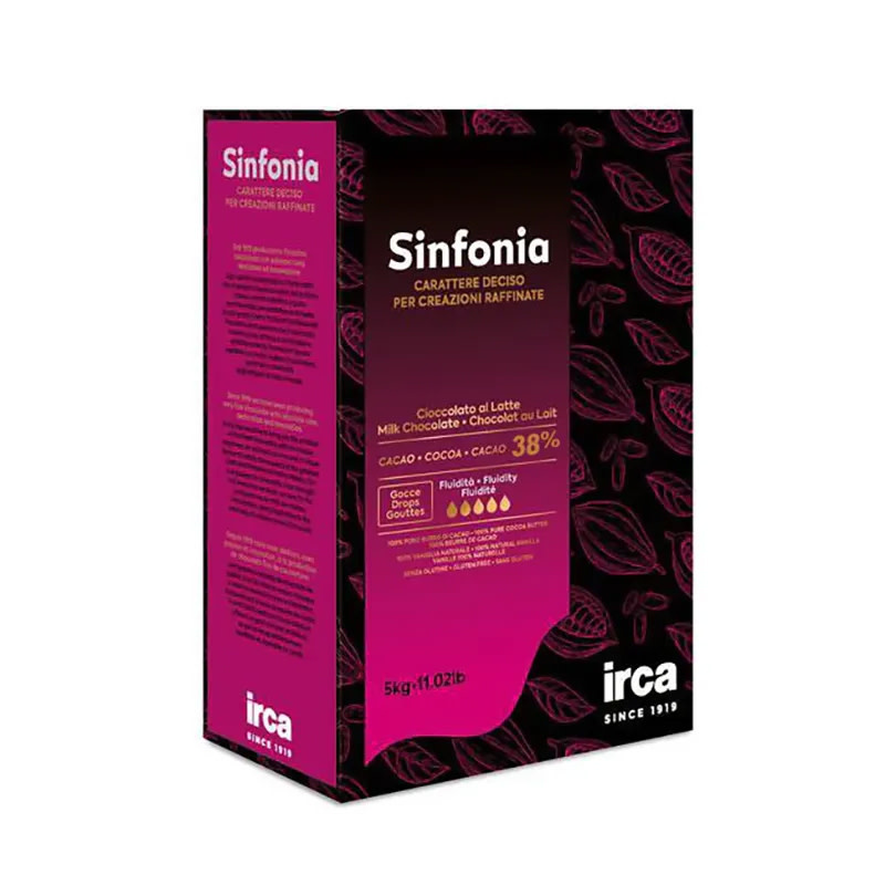 Irca - Sinfonia Milk Chocolate 38% - 11 lb - Pastry Depot