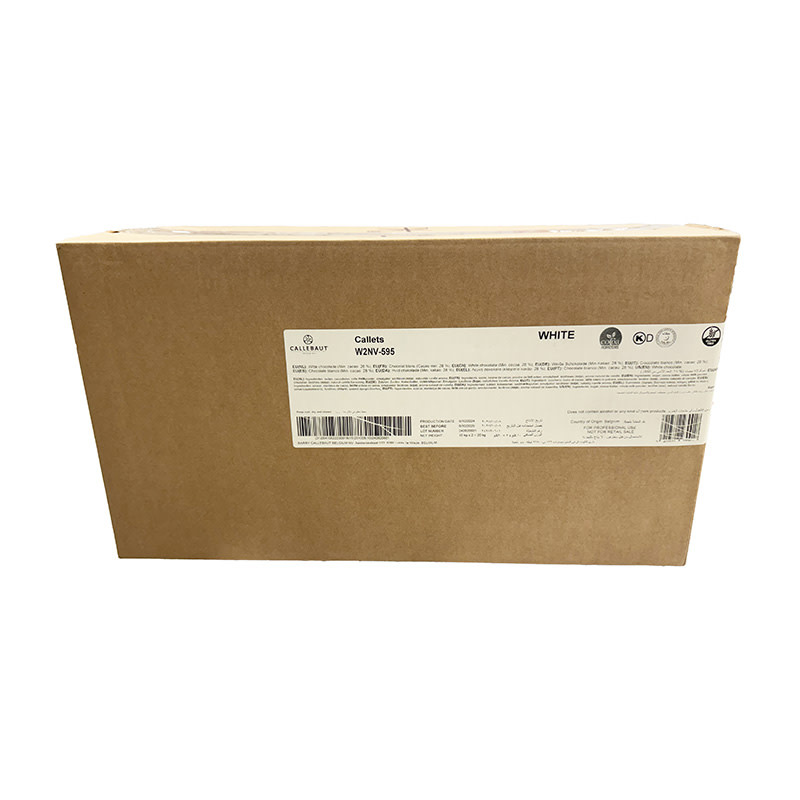Callebaut - W2 White Chocolate 28% - 22 lb (box of 2) - Pastry Depot
