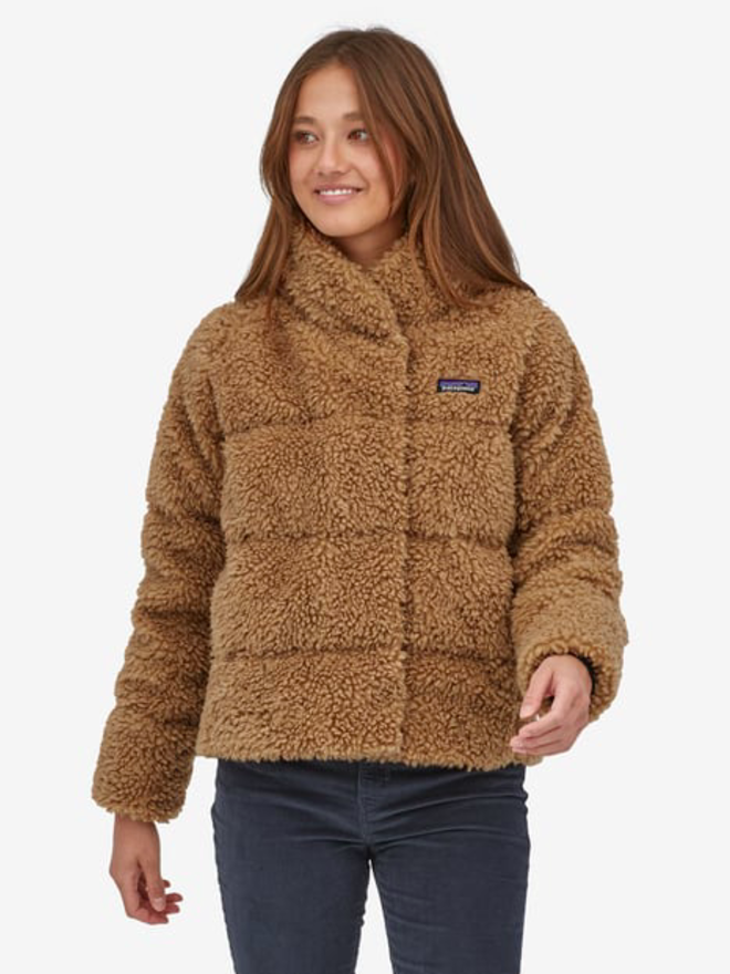 Women S Recycled High Pile Fleece Down Jacket