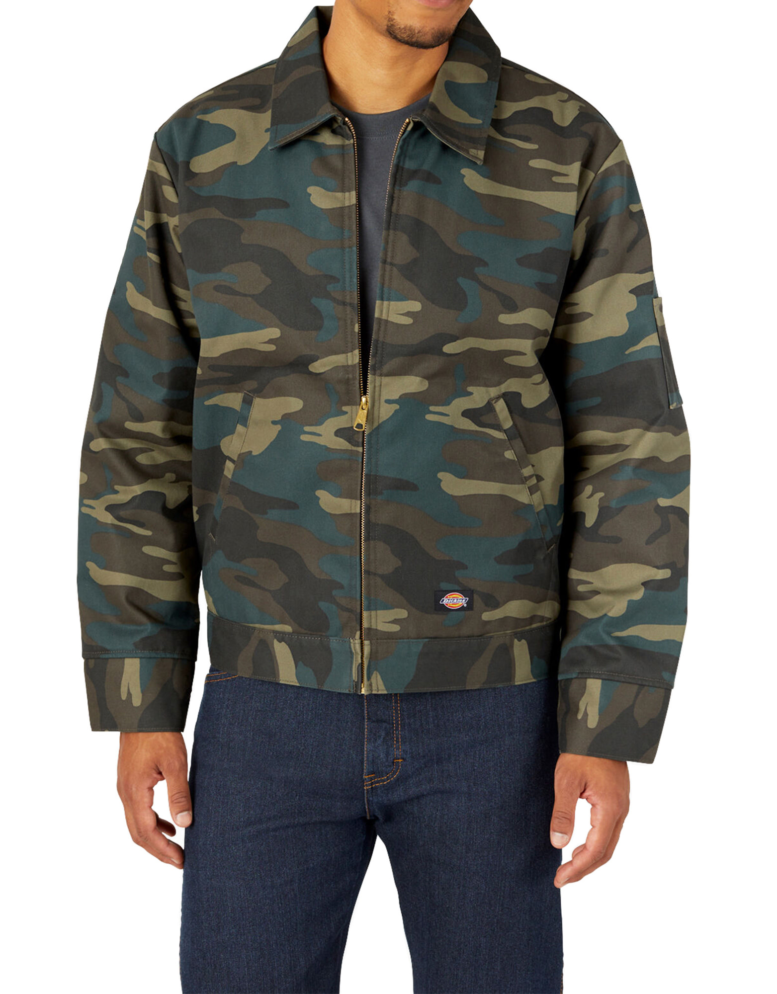 DICKIES Insulated Eisenhower Jacket Hunter Green Camo - TJ15HRC ...