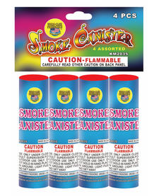 Four Assorted Smoke Canister - Pack 4/1