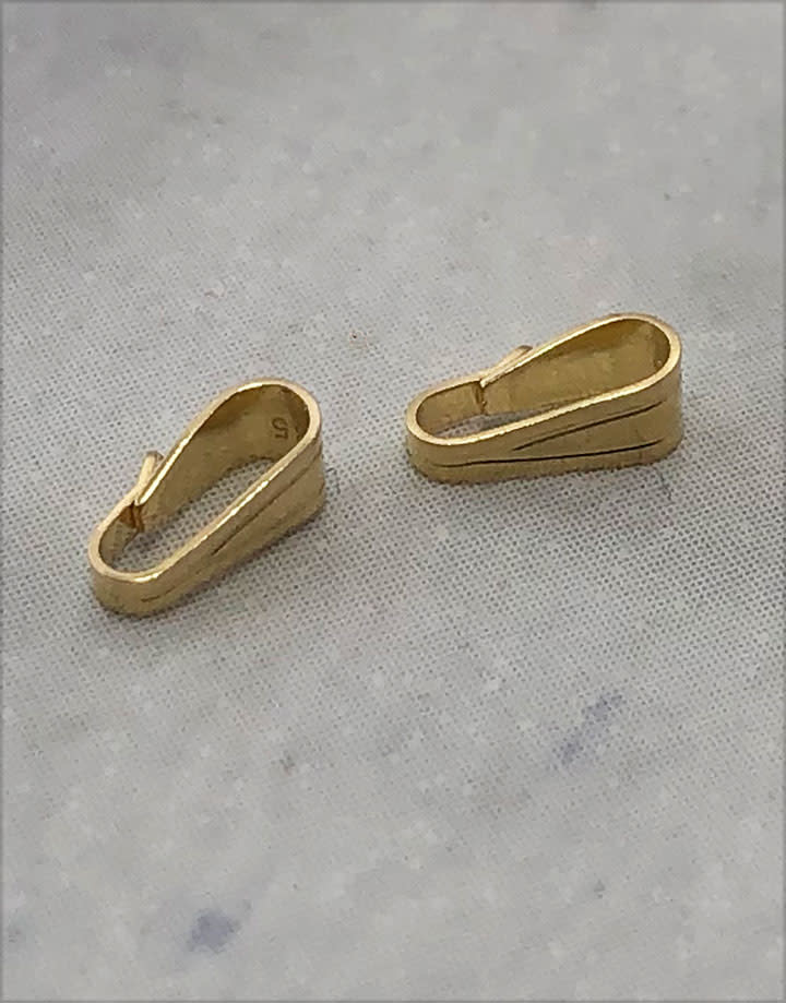 910-11 = Clip On Bail 5.0mm x 1.8mm Opening 14KY by FDJtool - FDJ Tool