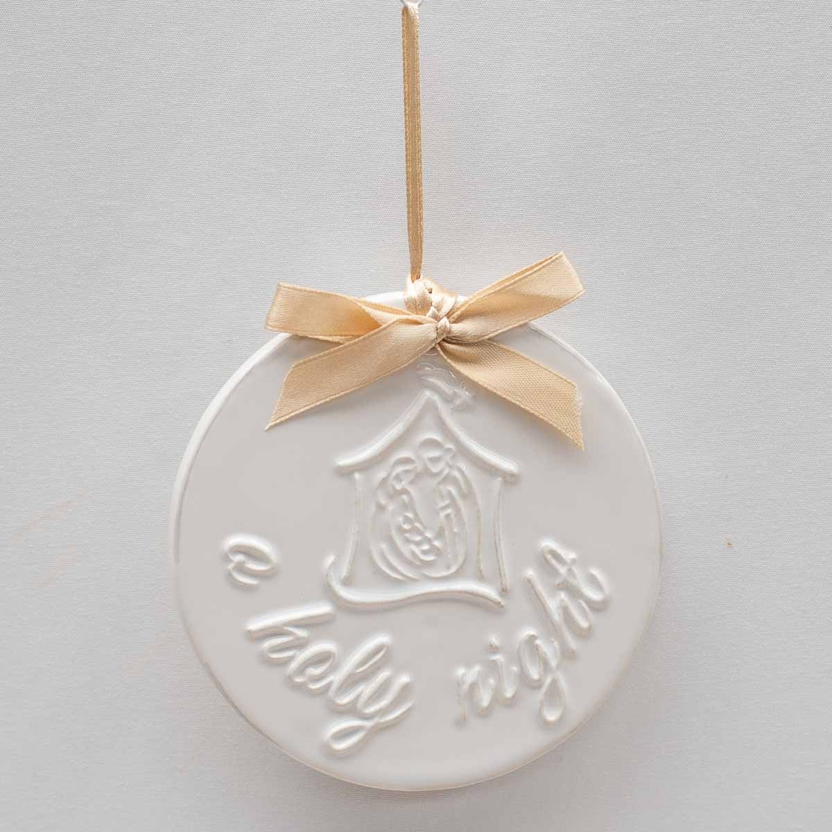 O Holy Night Embossed Ornament - Prestonwood Bookstore