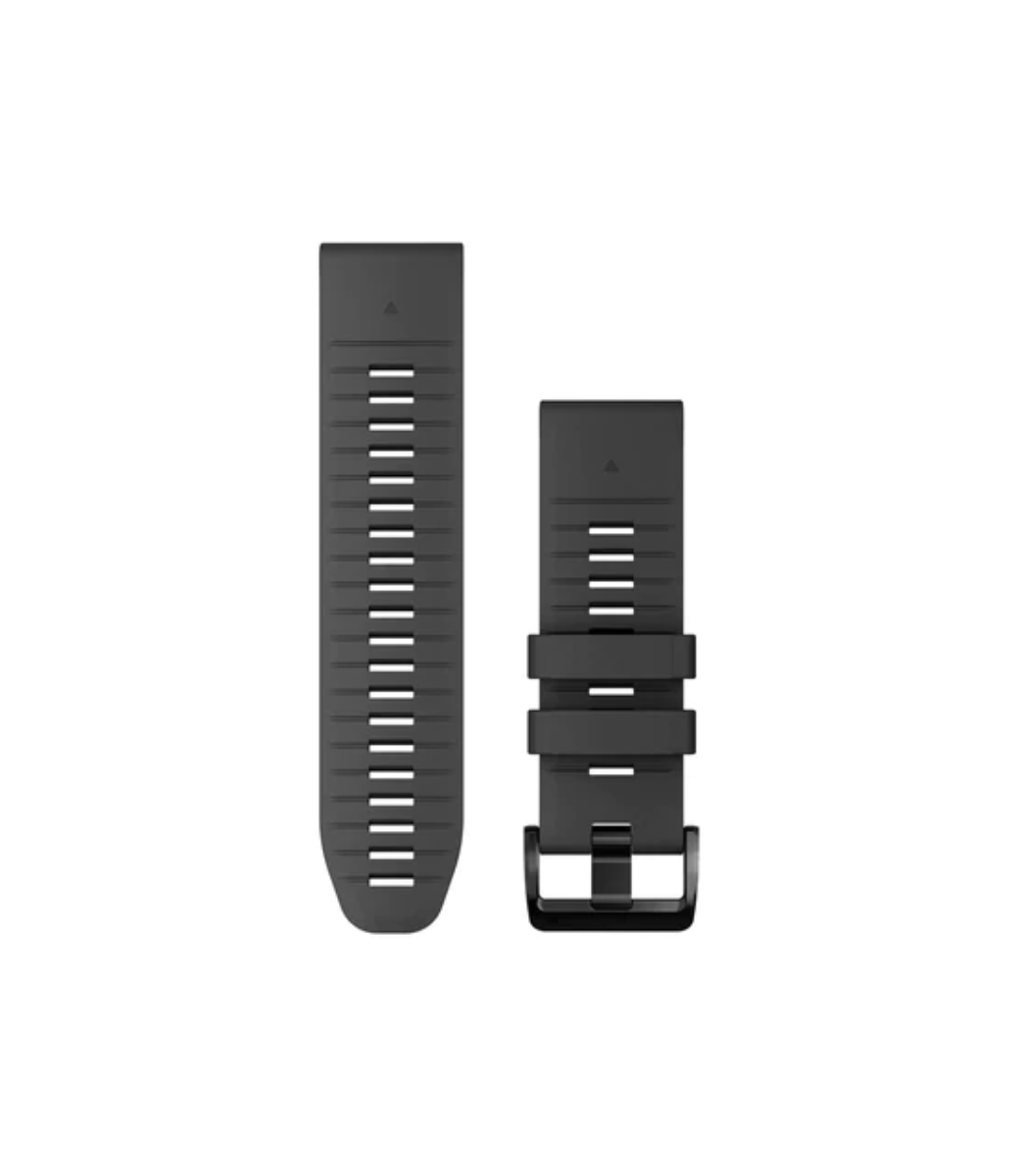 Garmin QuickFit 26 Watch Bands Graphite Silicone - No Boundaries Sport