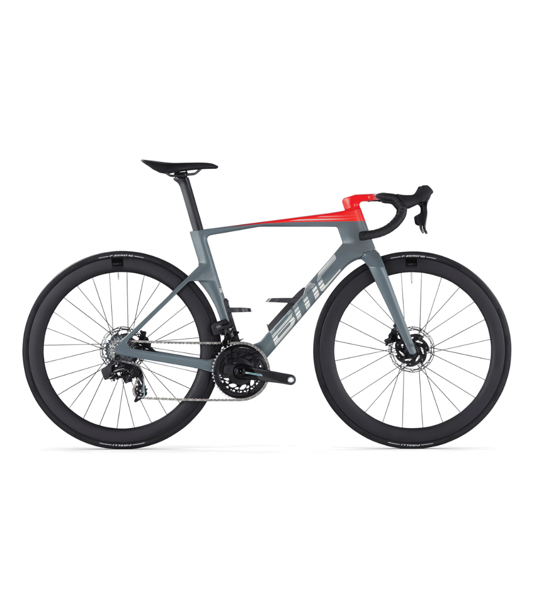 BMC Teammachine R 01 THREE IRON GREY / NEON RED 56 - No Boundaries Sport