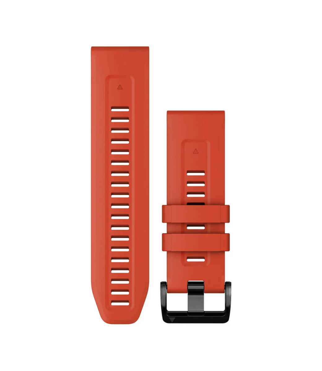 Garmin QuickFit® 26 Watch Bands Flame Red Silicone - No Boundaries Sport