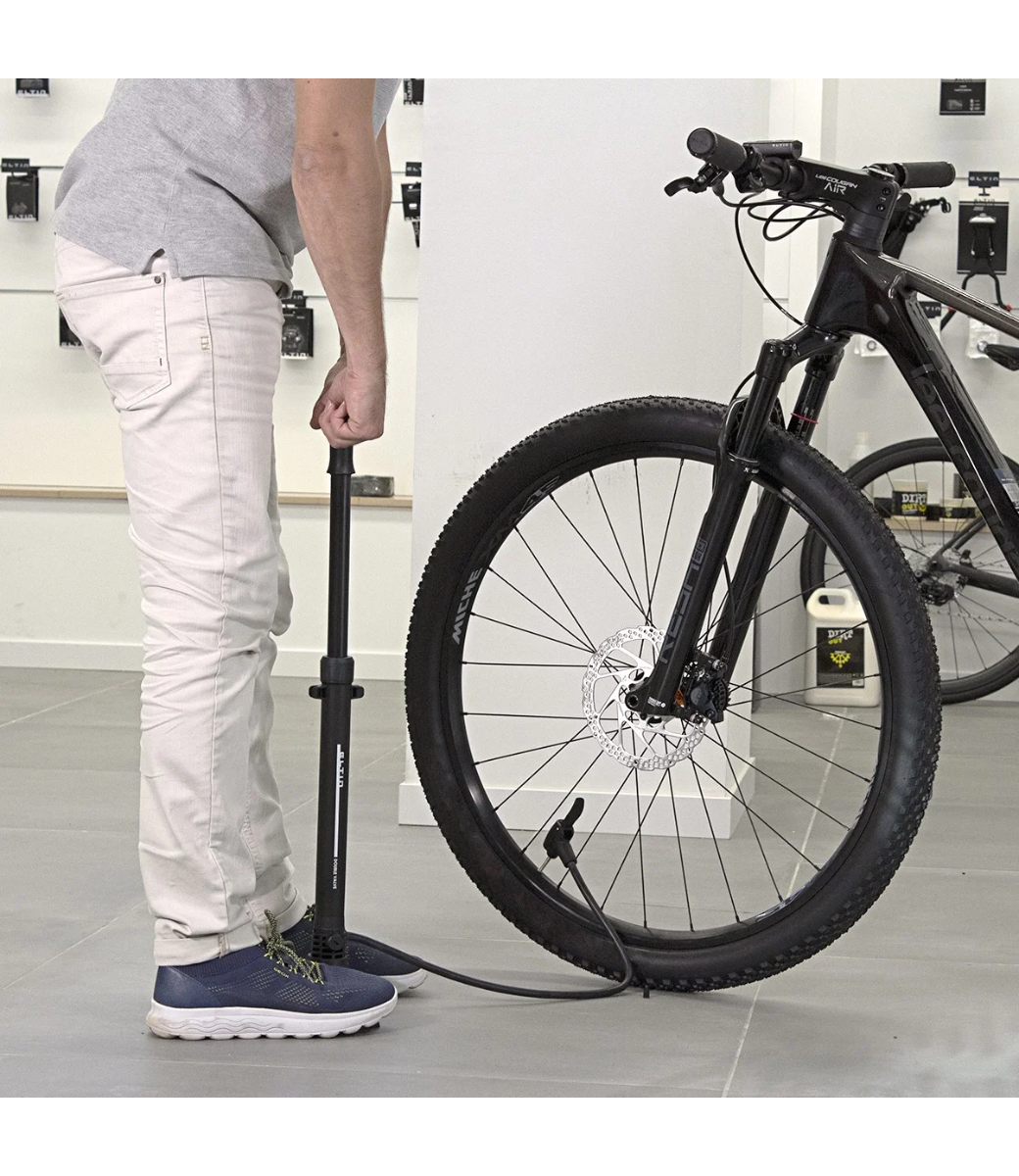 Eltin Track Pump Plastic Black - No Boundaries Sport