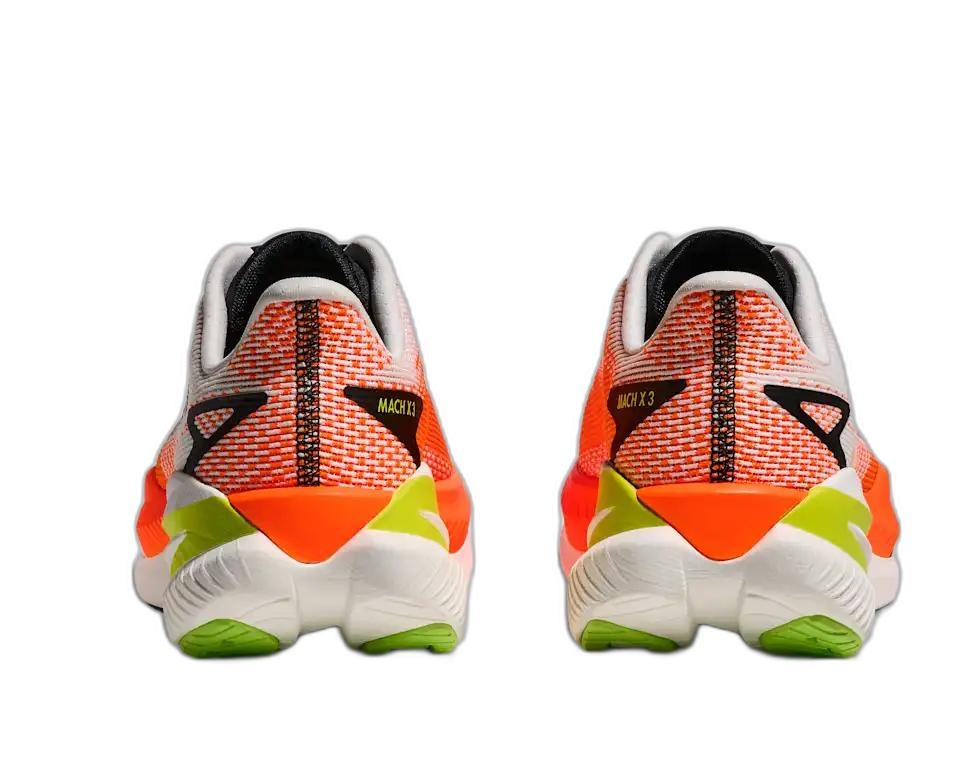 Hoka M MACH X 3 WHITE / NEON TANGERINE 09D | No Boundaries - Venezia ...