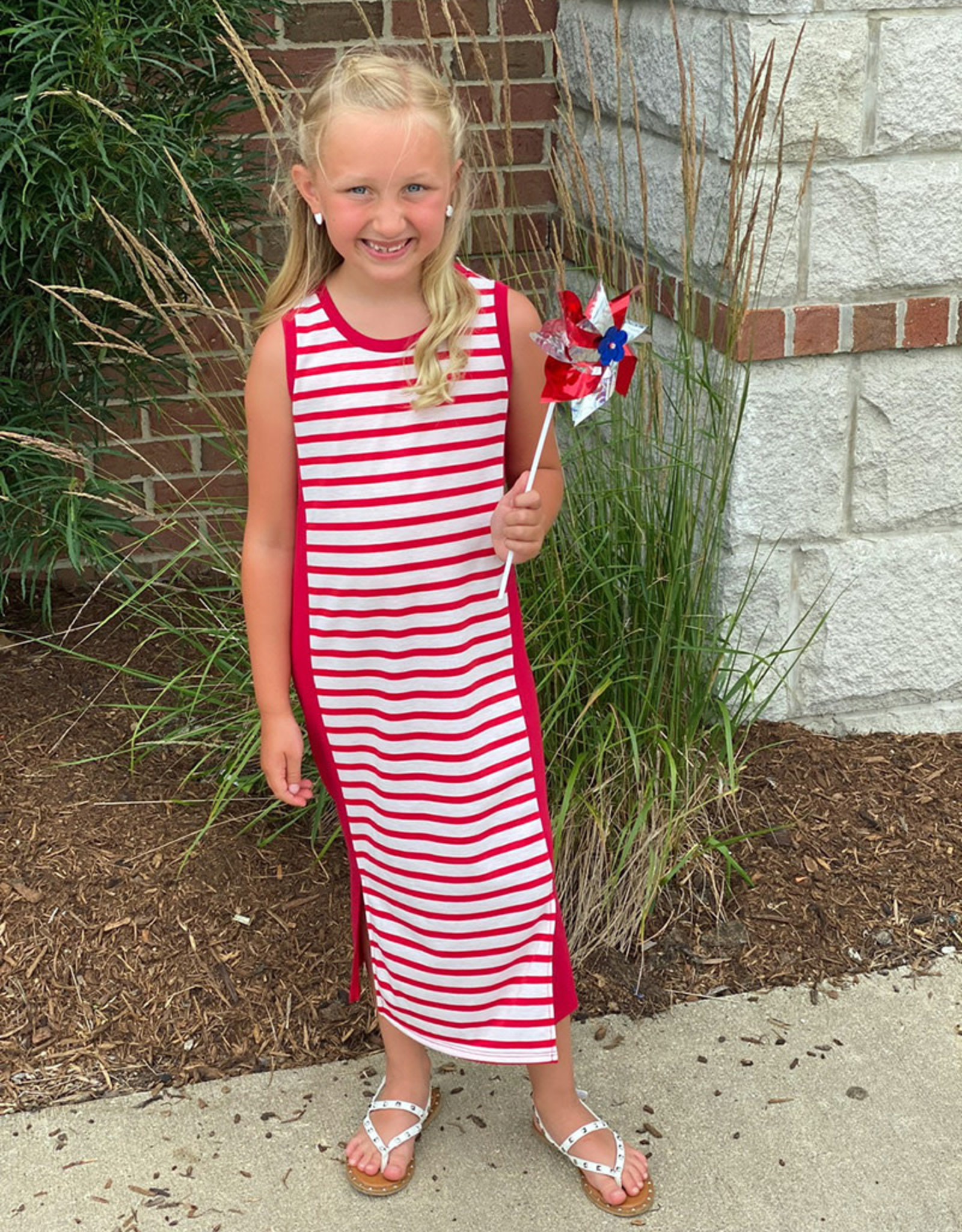 Red Stripe Midi Ten Brooke LeAnne Red Stripe Midi Ten Brooke LeAnne