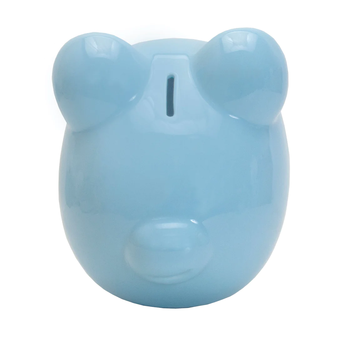 Blue Big Ear Pig Bank - Polliwogs Children's Boutique