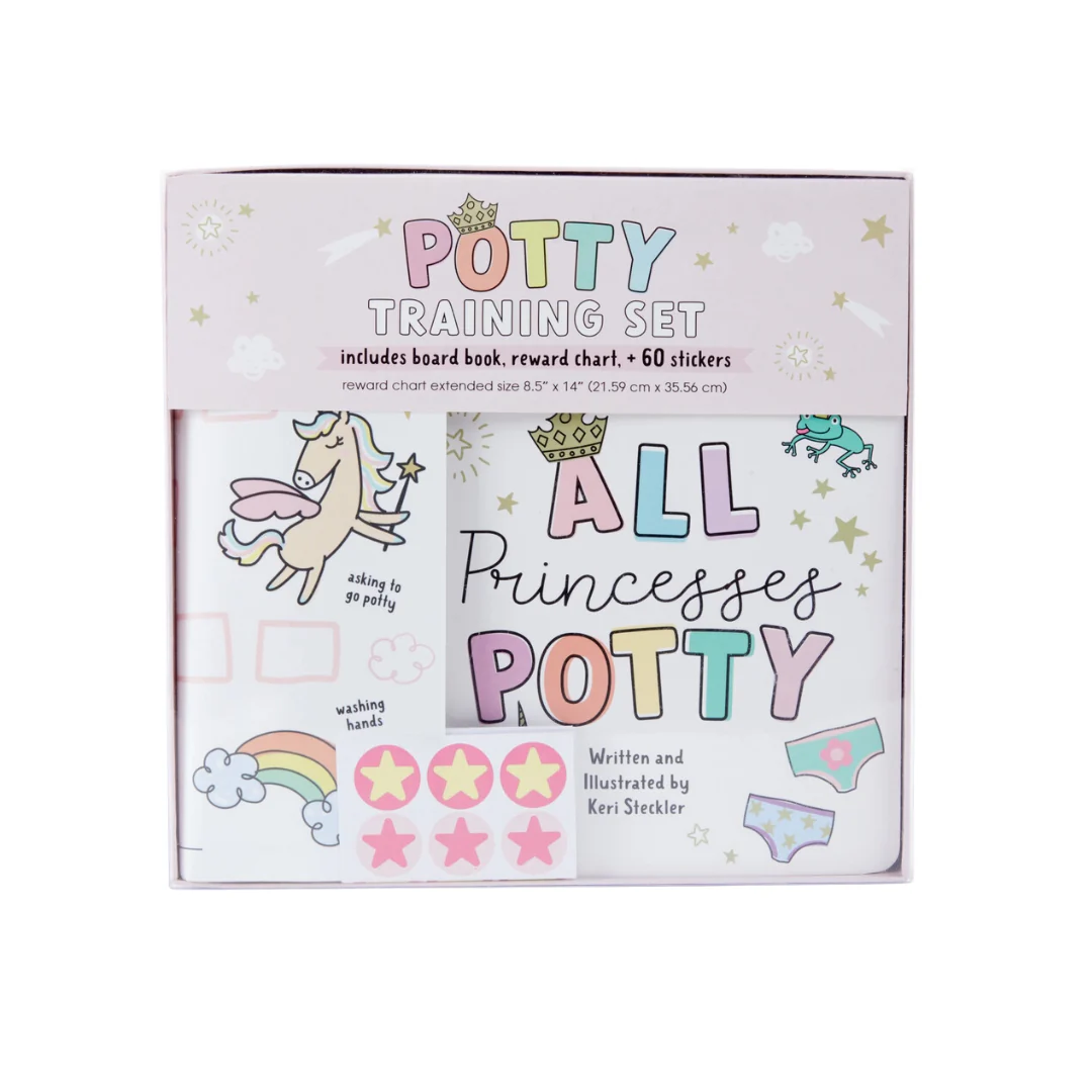 All Princesses Potty Board Book Set - Polliwogs Children's Boutique