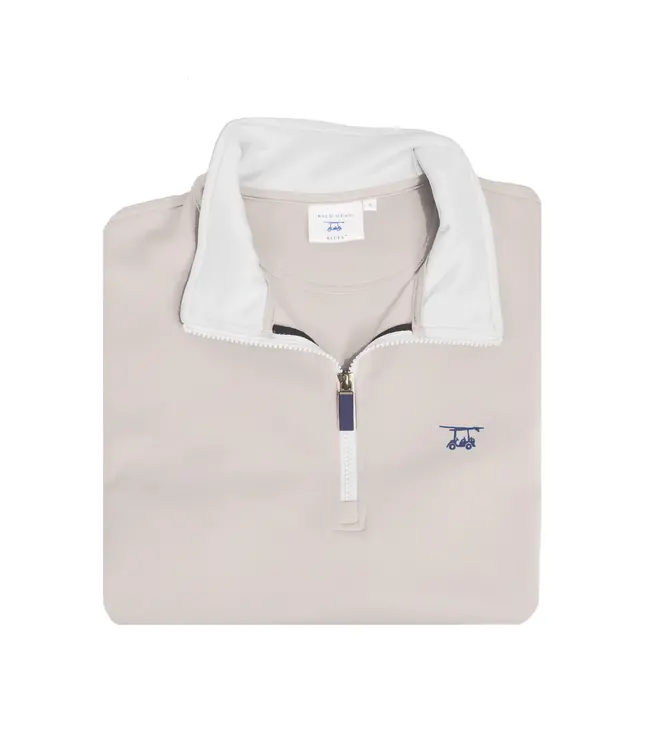 Pearl Grey Dogwood Quarter Zip - Polliwogs Children's Boutique