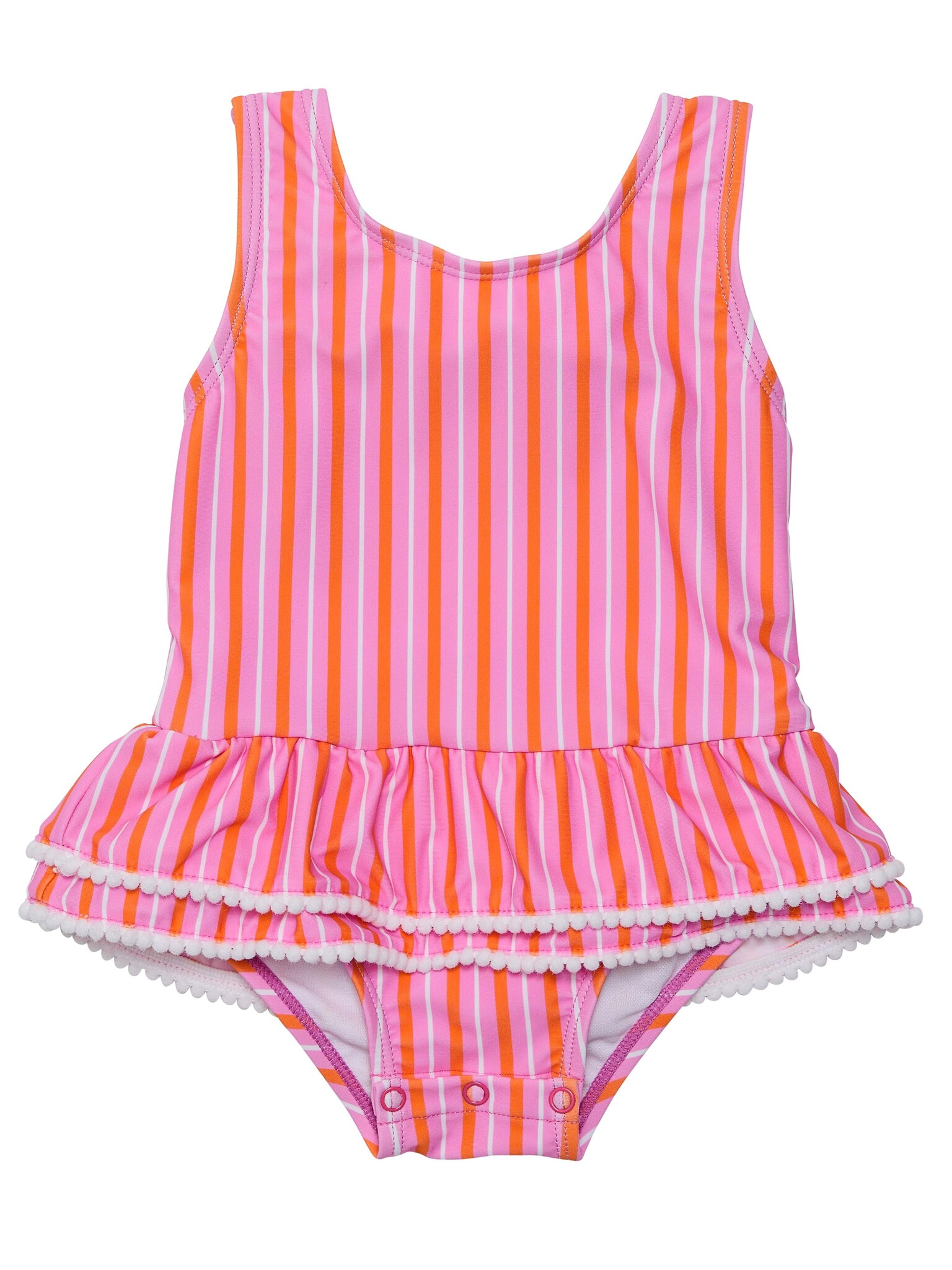 Pink Stripy Sunset Skirt Swimsuit - Polliwogs Children's Boutique