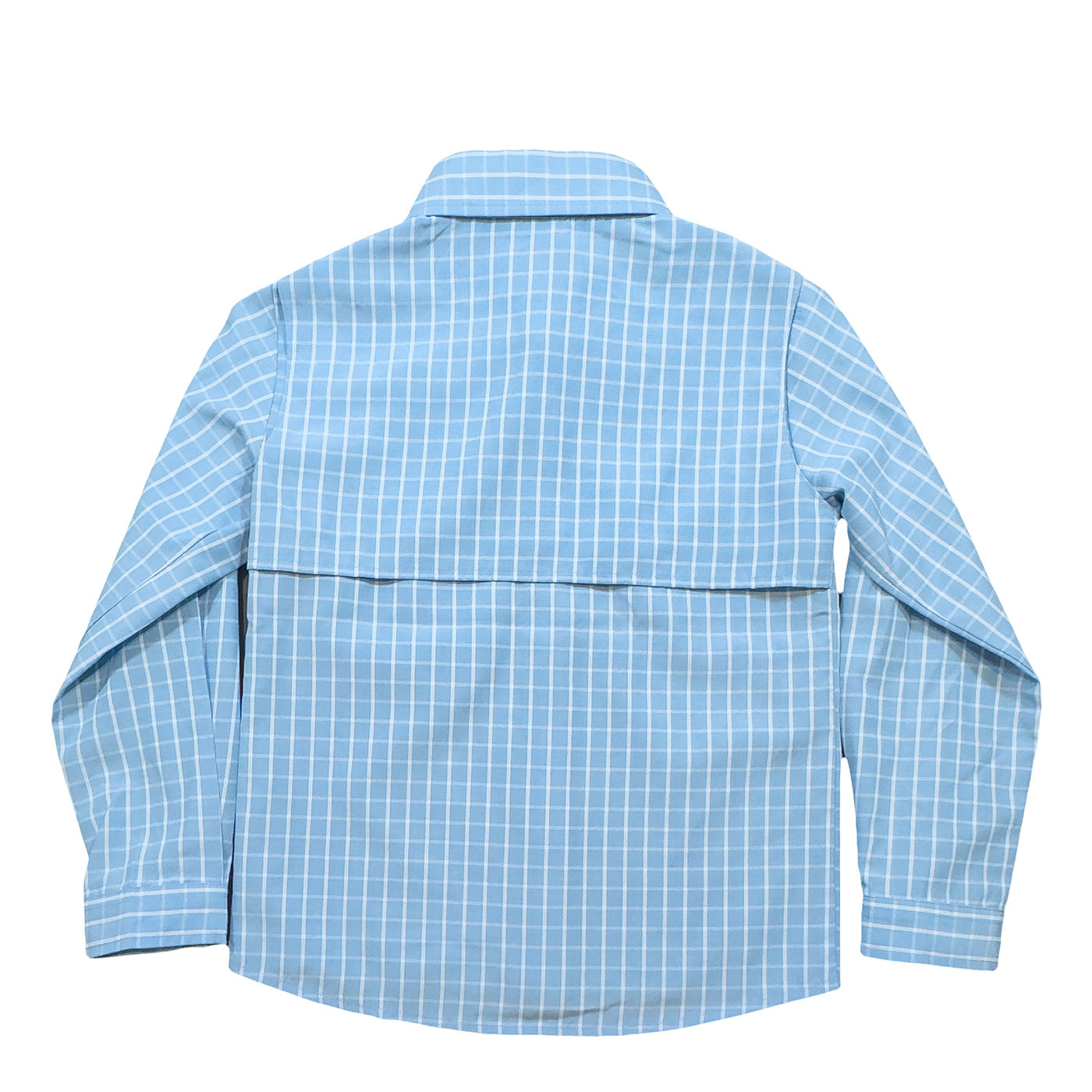 Blue/White Plaid Flagler Fishing Shirt - Polliwogs Children's Boutique