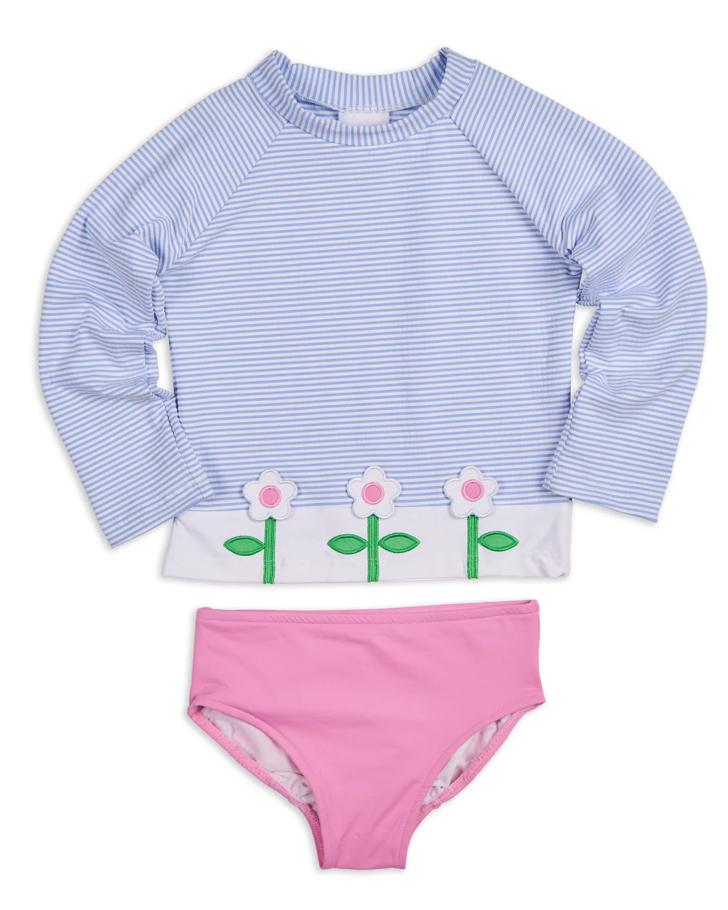Rash Guard Tankini w/Flowers - Polliwogs Children's Boutique