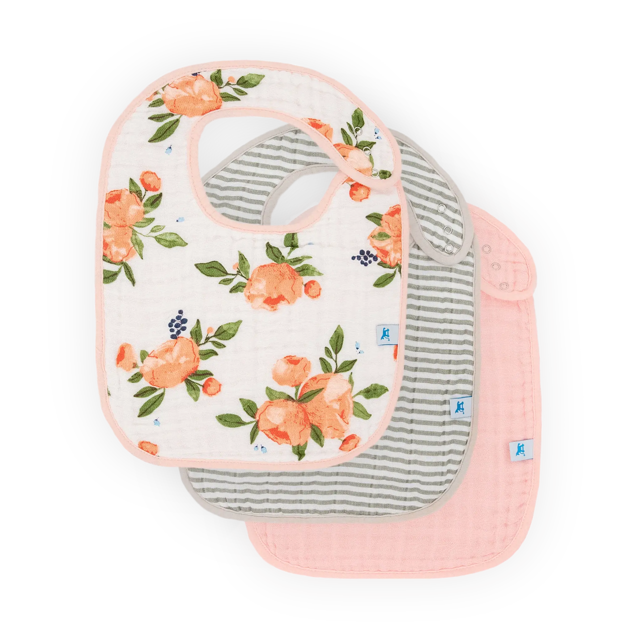 3 Pack Muslin Bib Pack - Polliwogs Children's Boutique