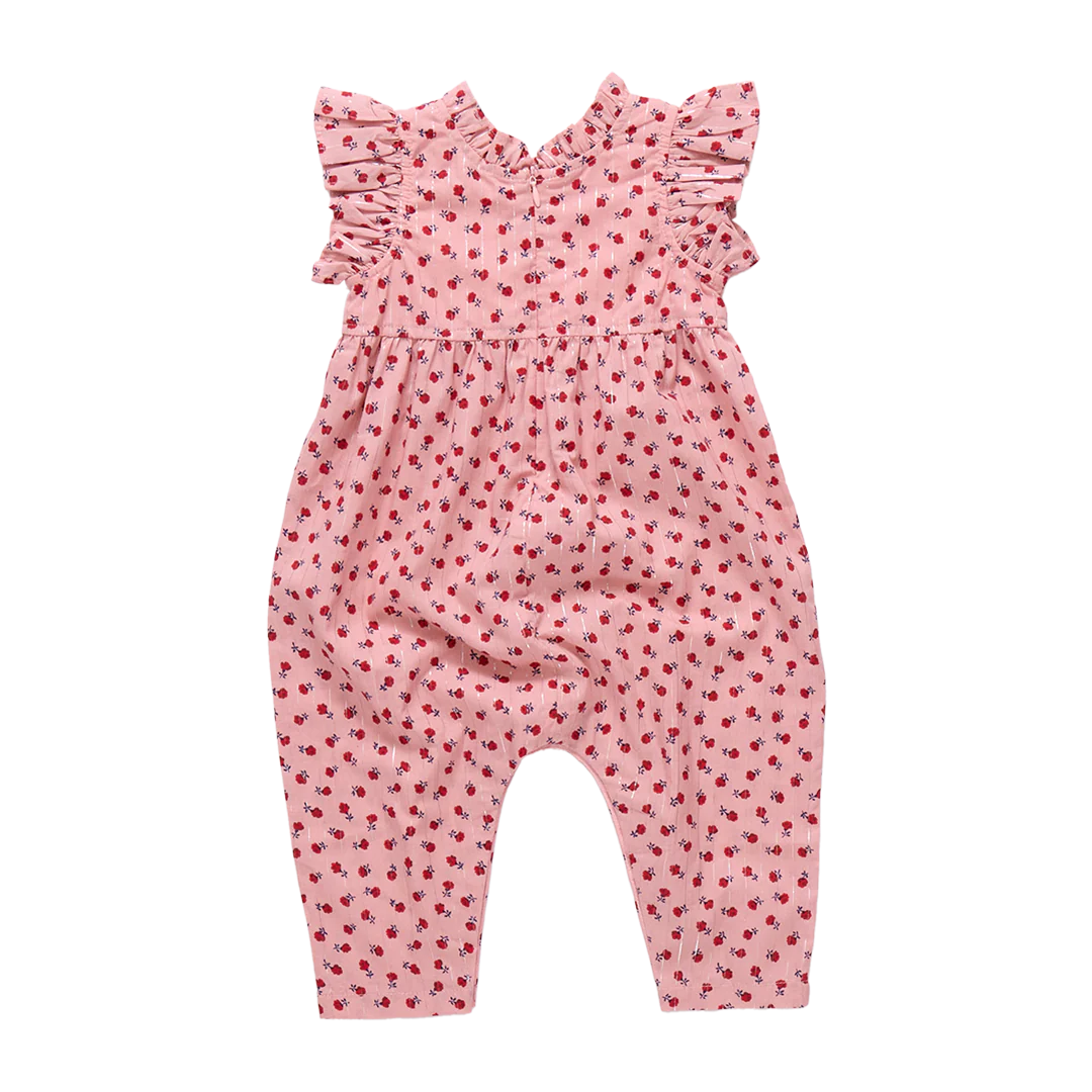 Pink Tiny Roses Jennifer Jumper - Polliwogs Children's Boutique