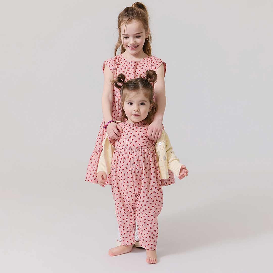 Pink Tiny Roses Jennifer Jumper - Polliwogs Children's Boutique