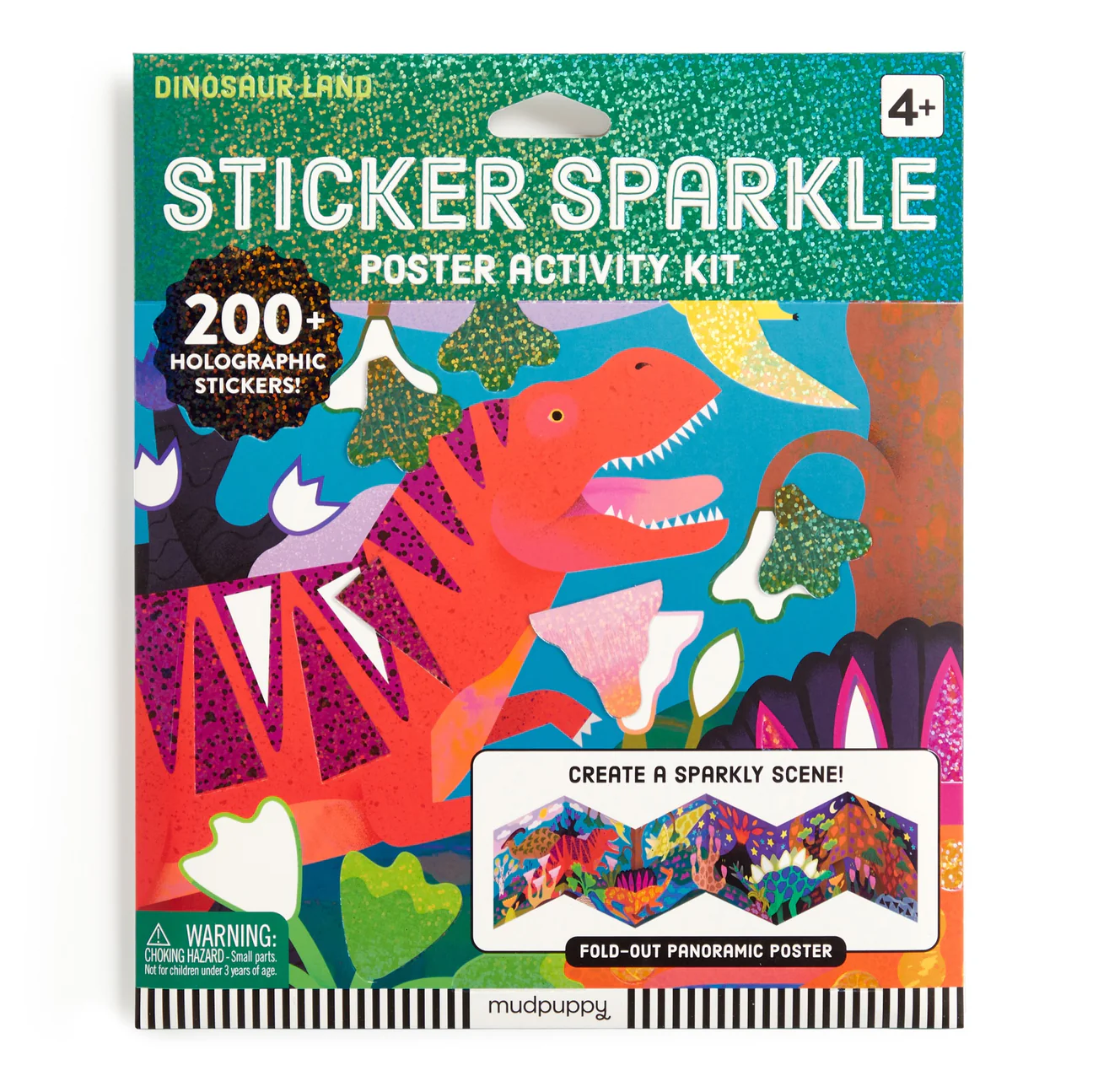 Dinosaur Land Sticker Sparkle Activity - Polliwogs Children's Boutique