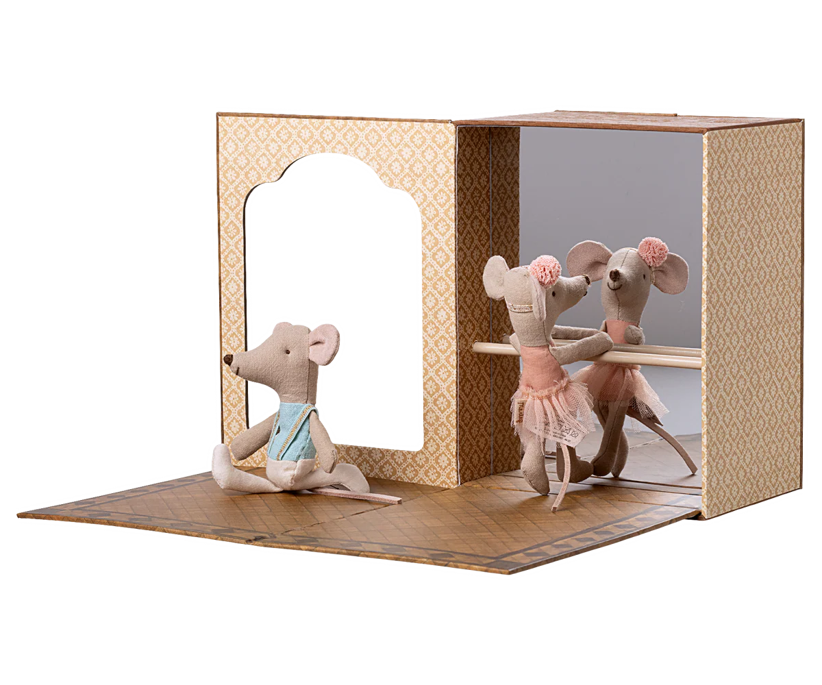 Maileg Ballet Mice House & Dance Studio Playset - Polliwogs Children's ...