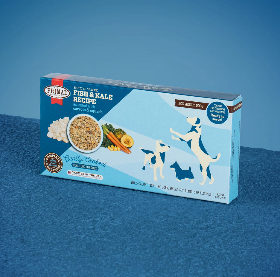 Primal Gently Cooked | Fish & Kale 8 oz for Dogs - The Pet Beastro