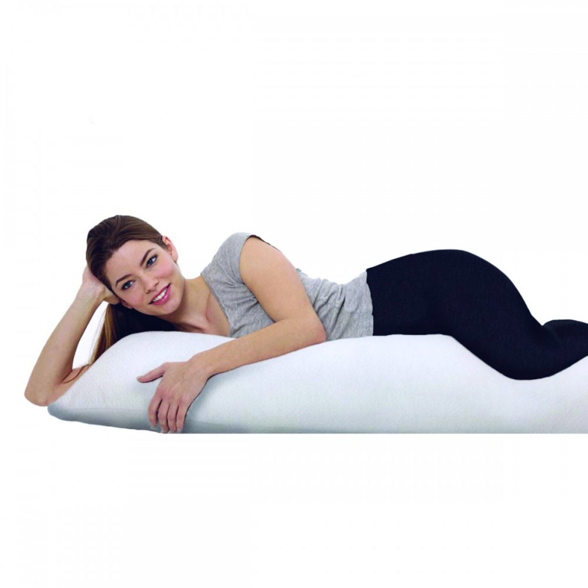 MEMORY FOAM BODY PILLOW WHITE 45x14+8'' - Oxford Mills Home Fashion ...