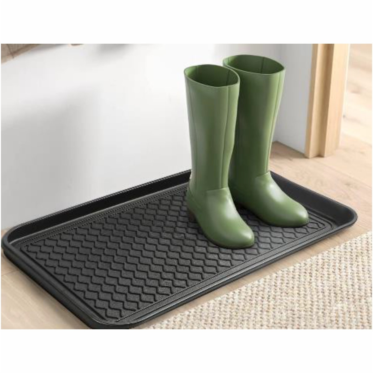 HOUSTON BOOT TRAY BLACK 15X30" - Oxford Mills Home Fashion Factory ...
