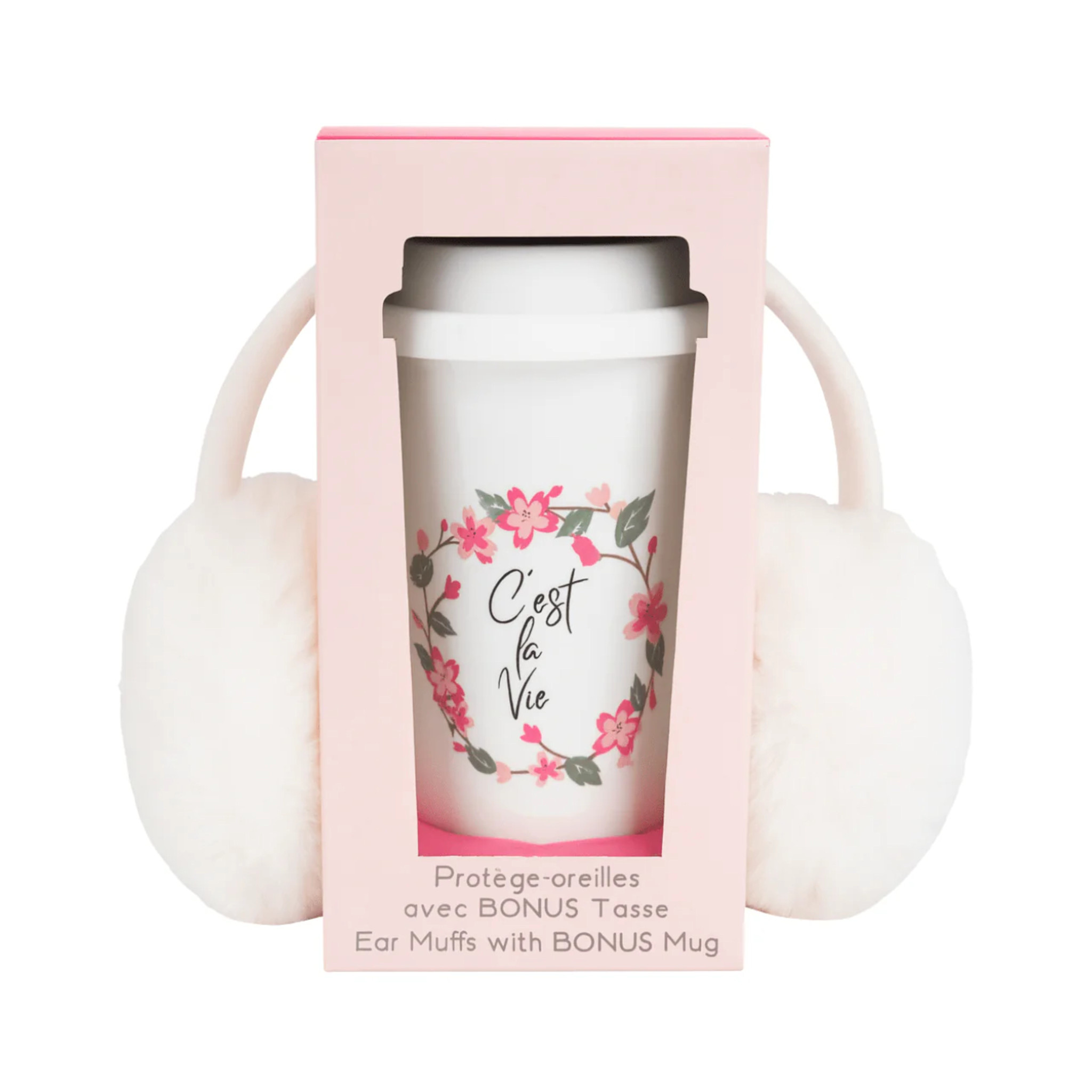 EARMUFF & CUP GIFT SET PINK - Oxford Mills Home Fashion Factory Outlet ...