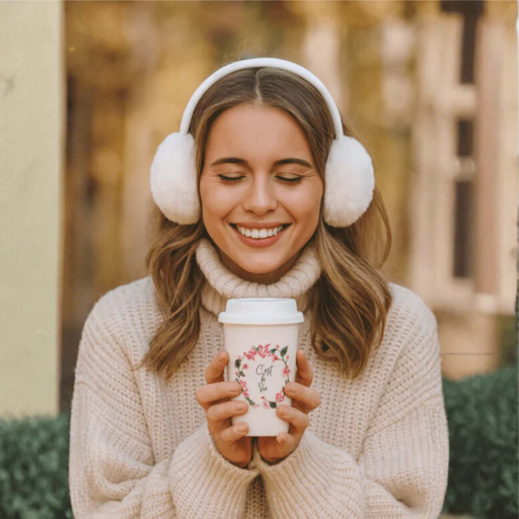 EARMUFF & CUP GIFT SET PINK - Oxford Mills Home Fashion Factory Outlet ...