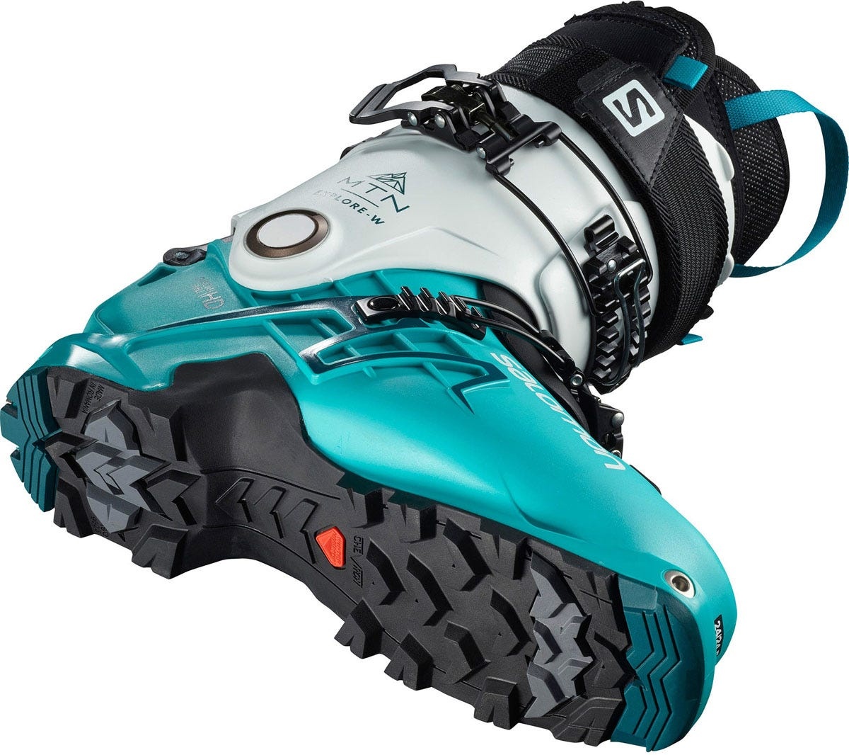 Bottes Alpine Salomon MTN Explore Femme Blanc Turquoise 26 26.5 Demers bicyclettes et skis de fond
