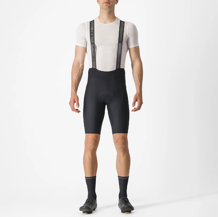 Bib court Castelli Espresso Noir - Demers bicyclettes et skis de fond inc.
