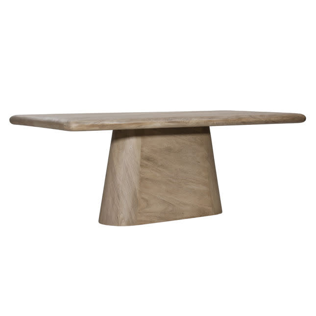 79x38 Marci Natural Acaia Wood DiningTable - Outside the Box Palm Beach
