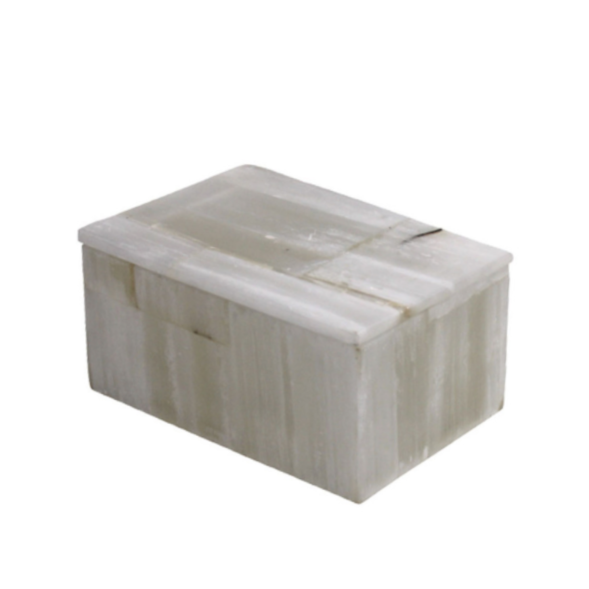 7x5x4 Genuine Selenite Display Box - Large - Outside the Box Palm Beach