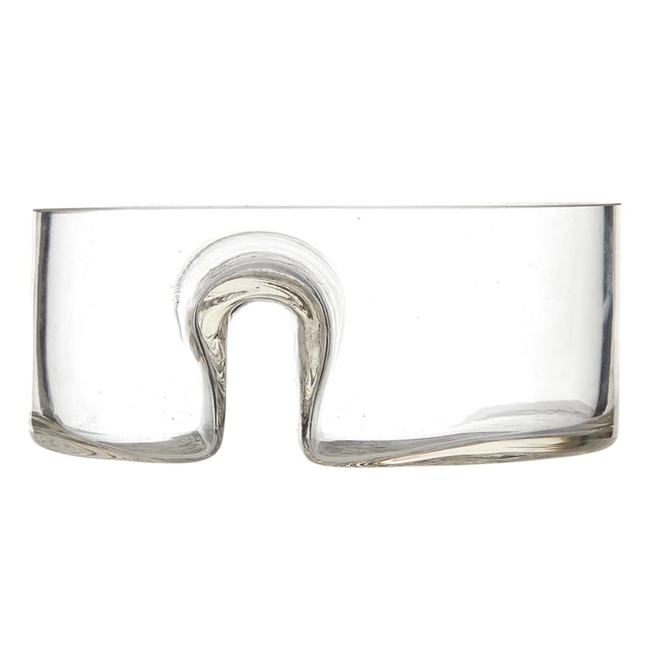 6" Glass Olive & Toothpick Bowl - Outside the Box Palm Beach