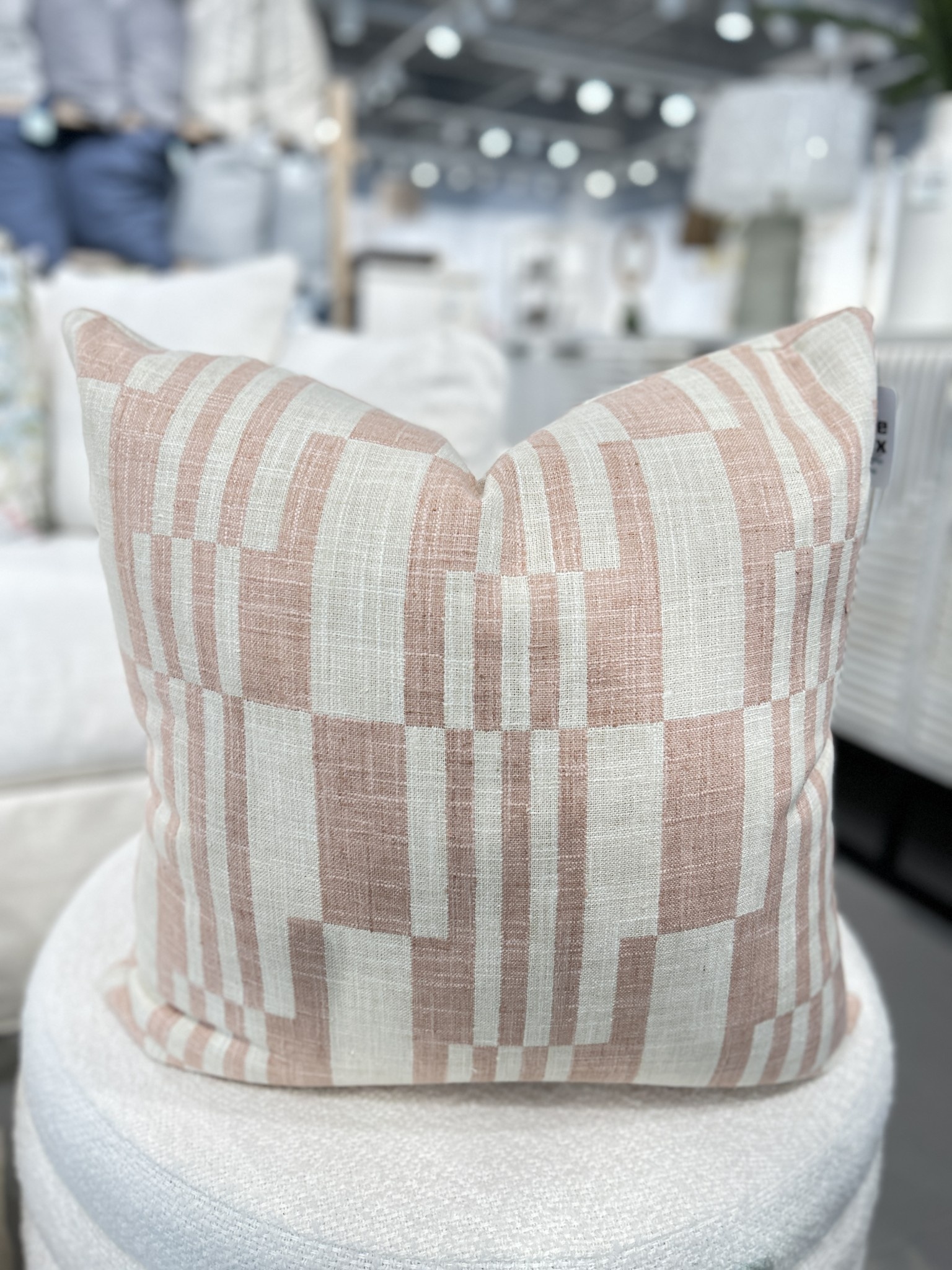 24x24 Piano Blush Hand-crafted Pillow - Outside the Box Palm Beach