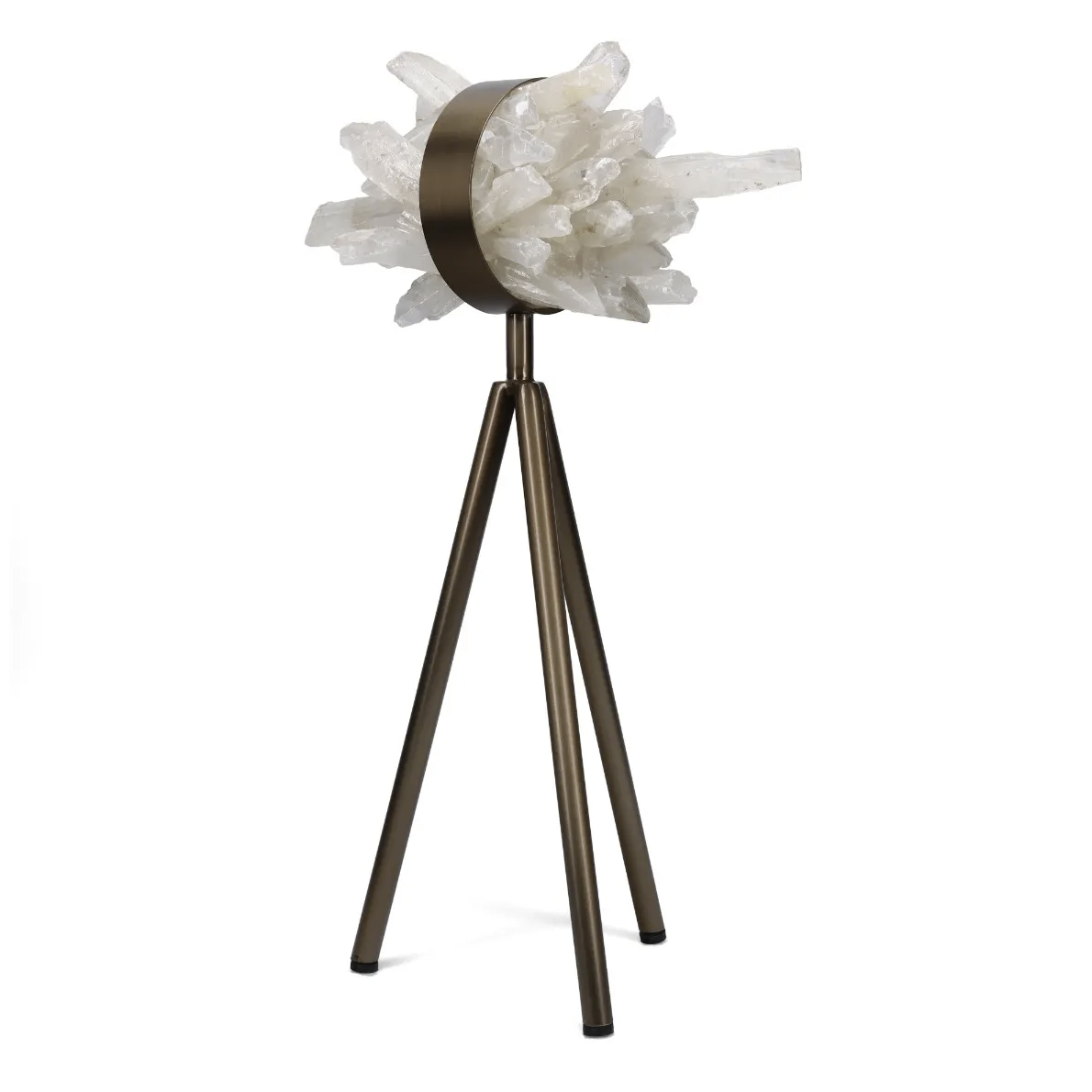 16" Genuine Quartz Antenna Spear Table Sculpture - Outside the Box Palm ...
