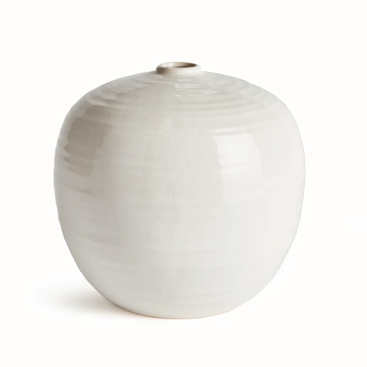 11" Emerson Oatmeal Handcrafted Terracotta Vase - Outside the Box Palm ...