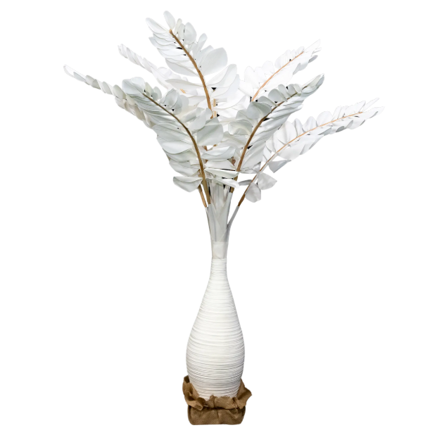 5' Natural Canvas Manilla Parrot Tree Decor - Outside the Box Palm Beach