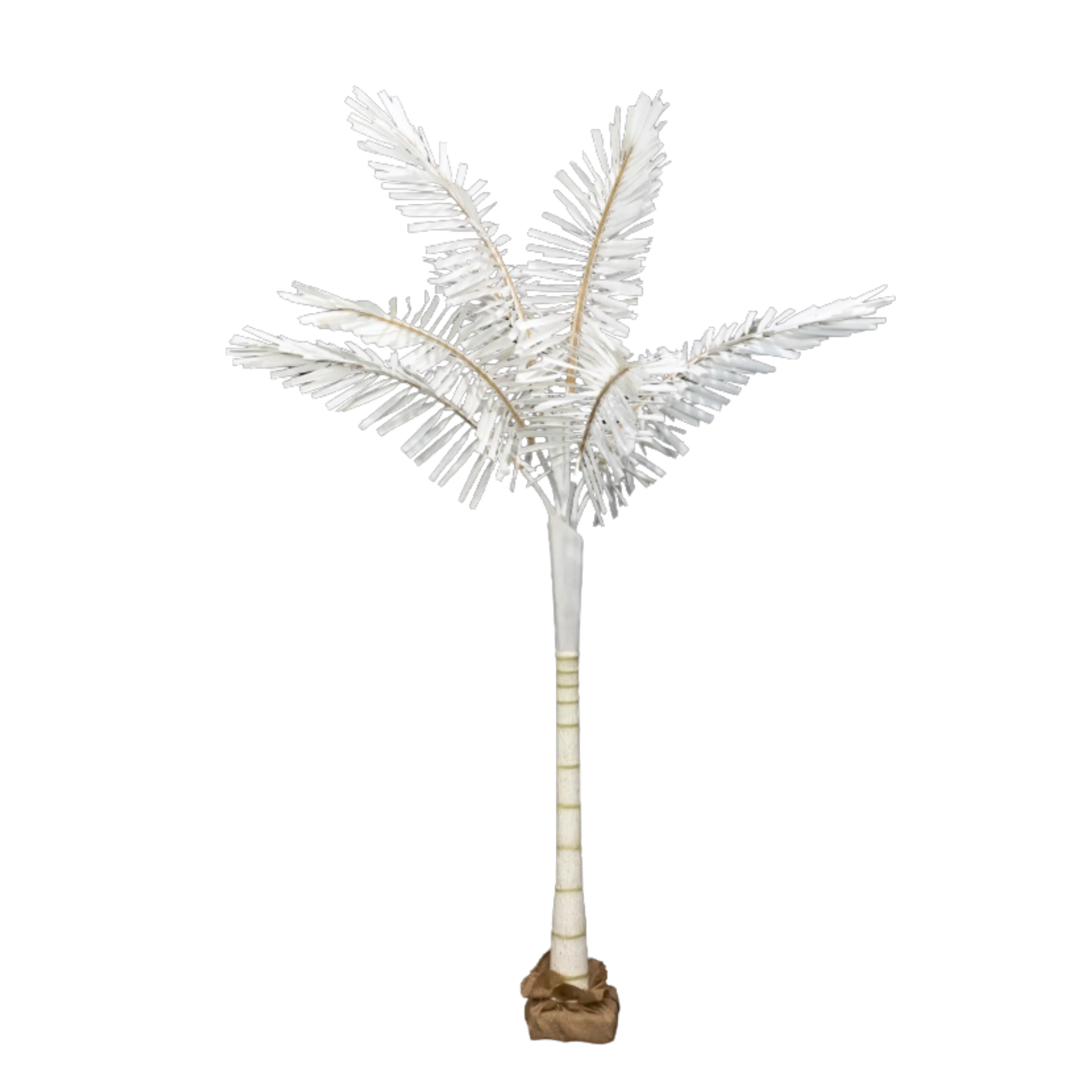 7' Natural Canvas Manilla Hawaiian Palm Tree Decor - Outside the Box ...