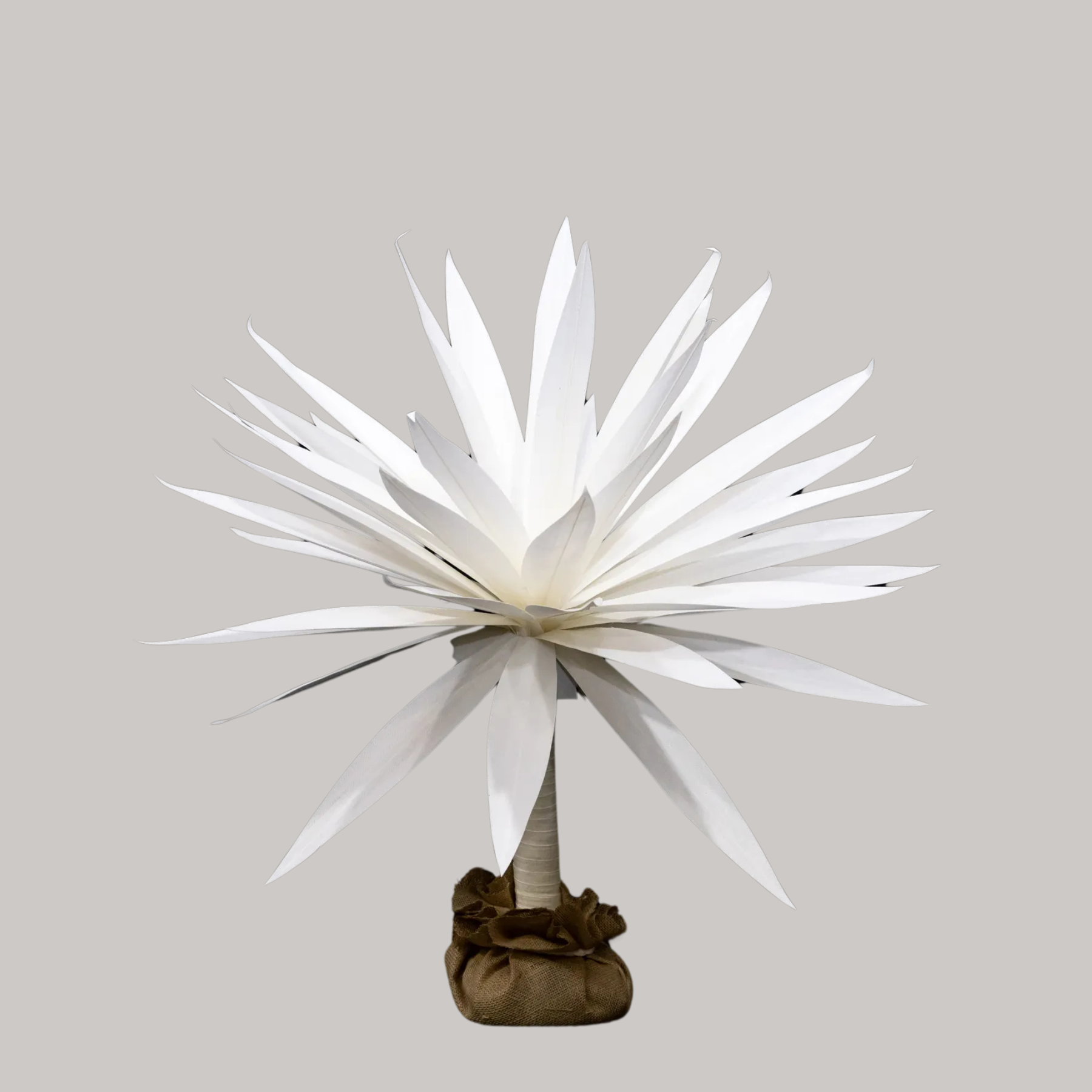 2' Natural Canvas Manilla Yucca Tree Decor - Outside the Box Palm Beach