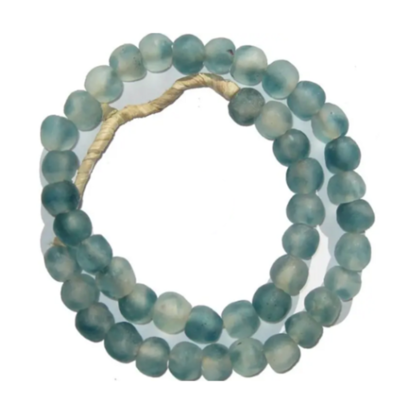 28" Blue Wave Marine Recycled 14mm Glass Beads - Outside the Box Palm Beach