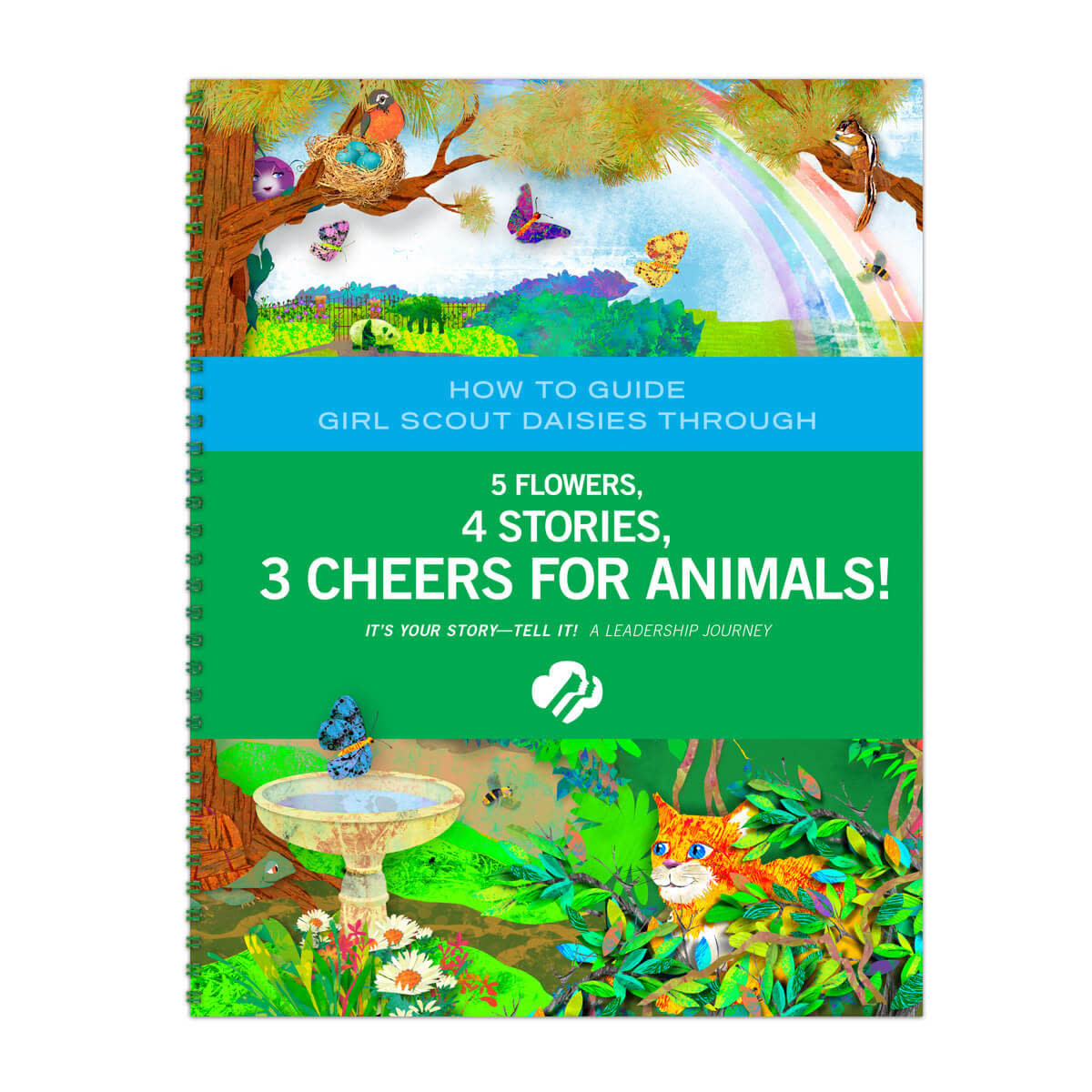 GIRL SCOUTS OF THE USA ! Leader Journey Book Daisy 5 Flowers Cheers For ...