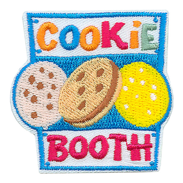 Advantage Emblem & Screen Prnt Cookie Booth w/ Three Cookies Fun Patch ...