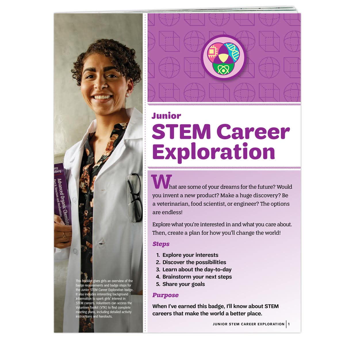 Junior STEM Career Exploration Requirements Pamphlet - Girl Scouts of ...