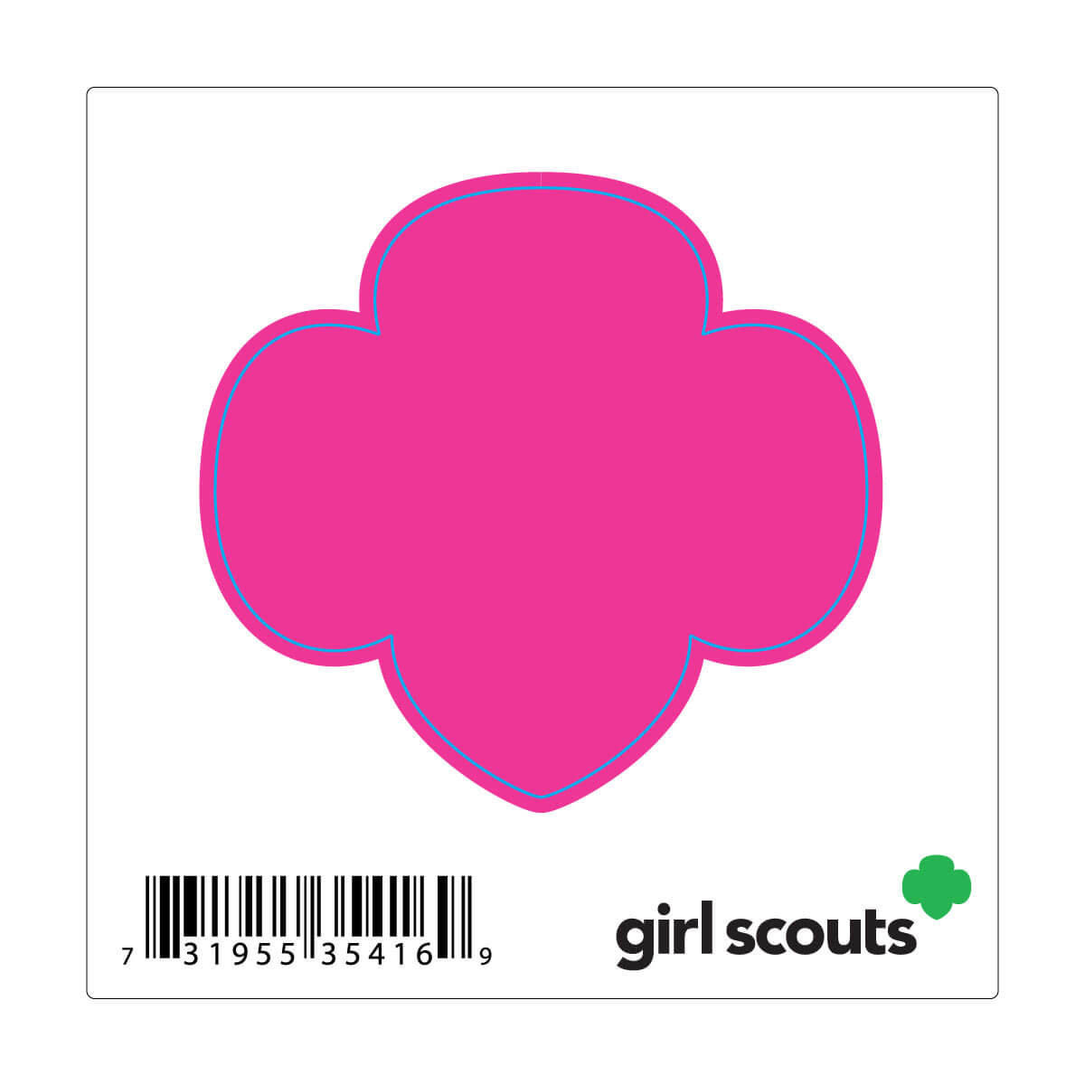 Trefoil Decal - Pink - Girl Scouts of Silver Sage Council Online Store